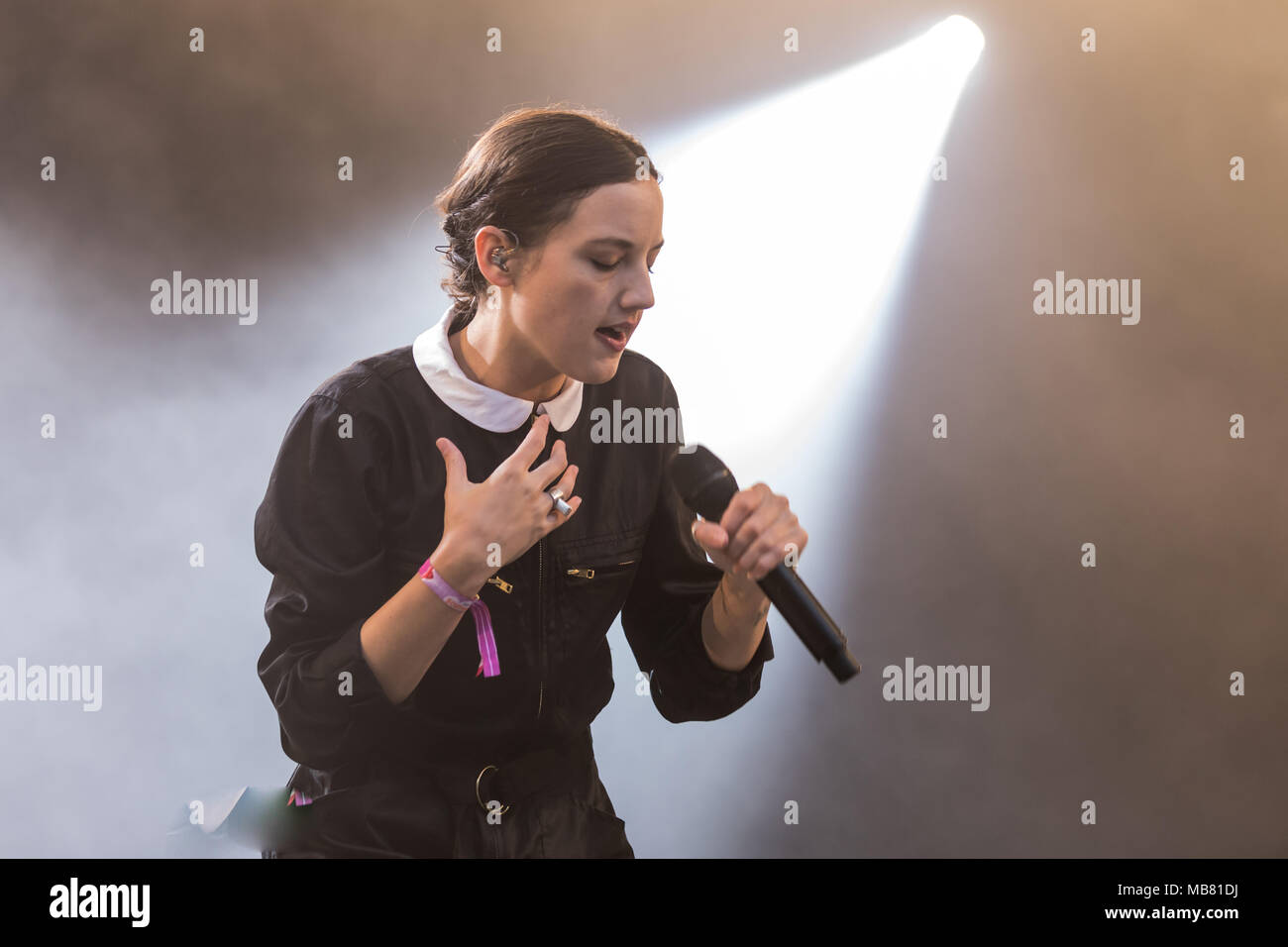 The French pop singer Jain live at the 26th Heitere Open Air in ...