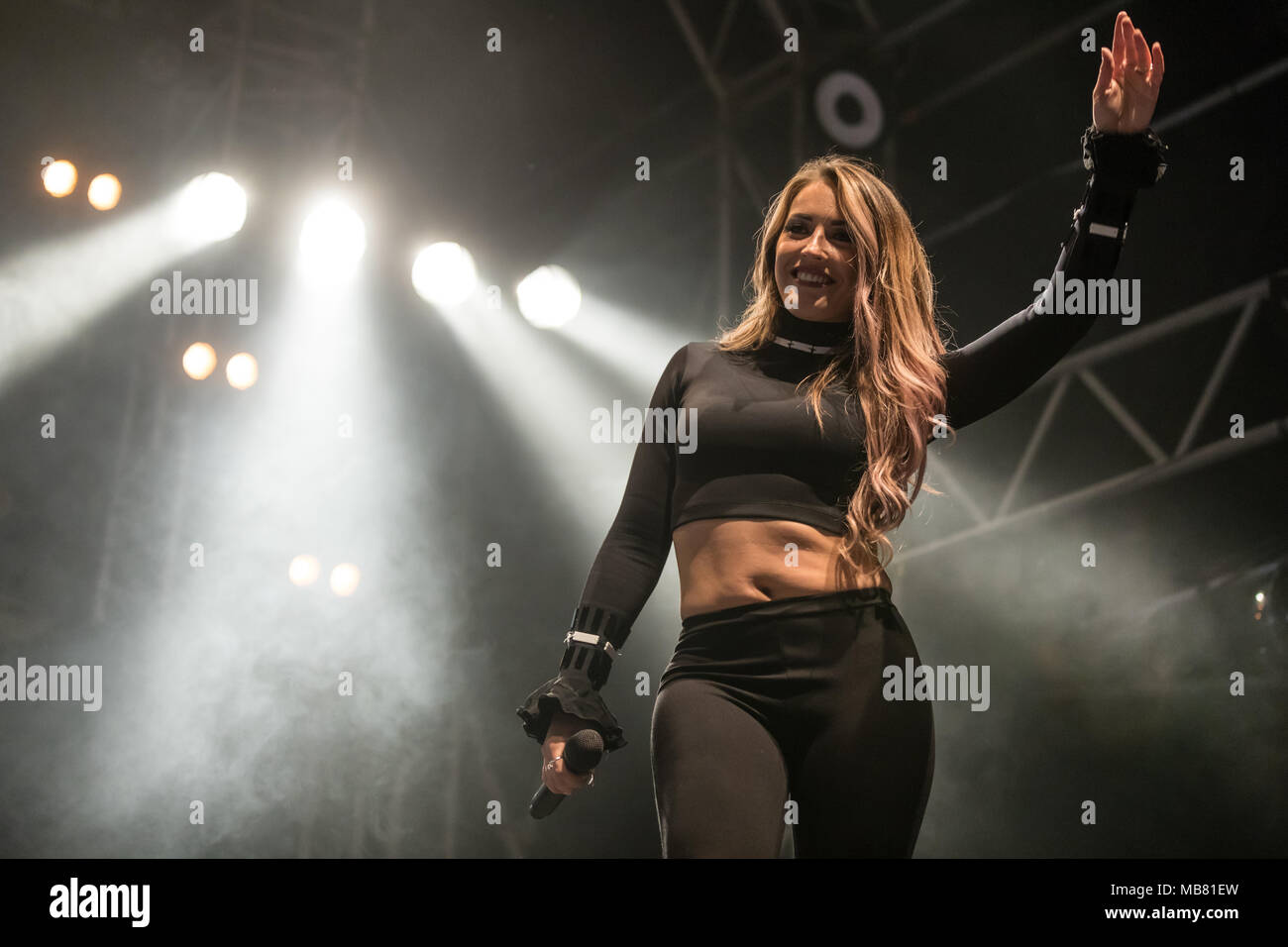 The British electropop band Clean Bandit live at the 26th Heitere Open ...