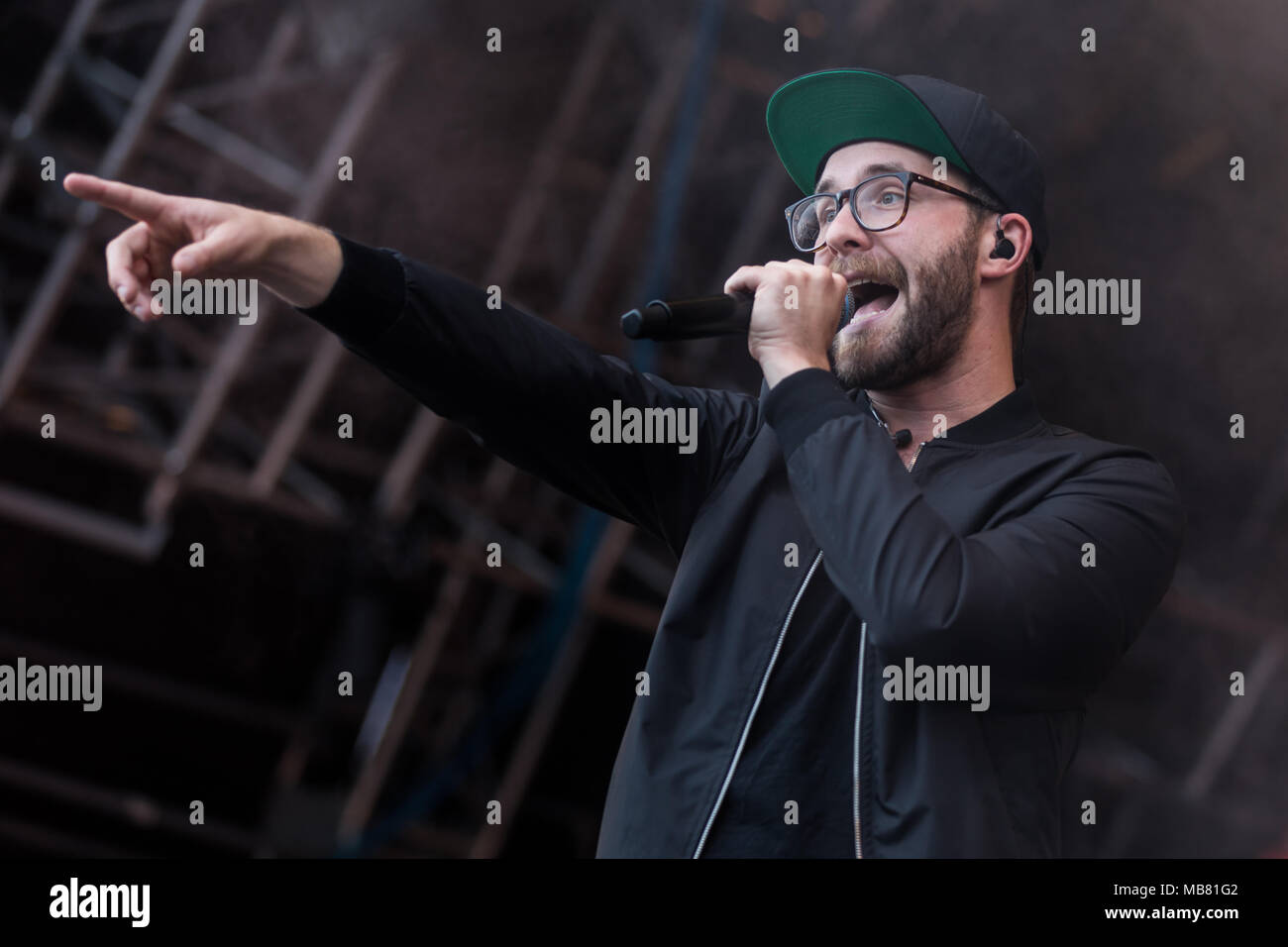 The German singer and songwriter Mark Forster live at the 27th Heitere ...