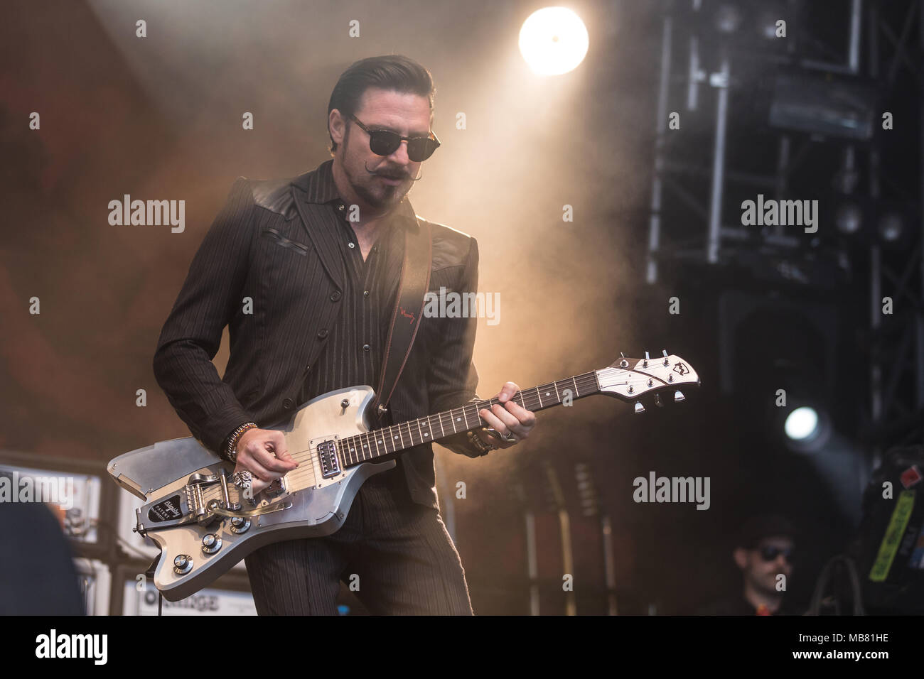 The American rock band Rival Sons live at the 27th Heitere Open Air in ...