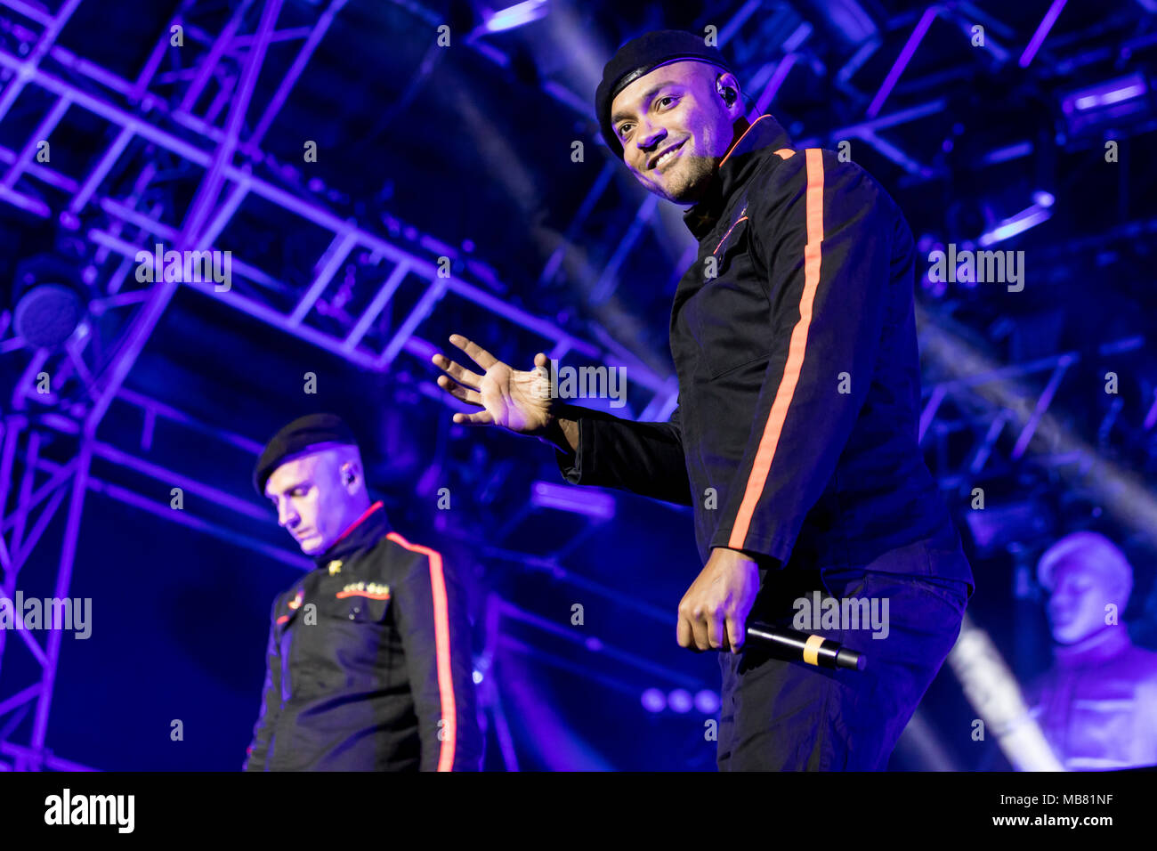 The German hip-hop band K. I. Z. live at the 27th Heitere Open Air in ...