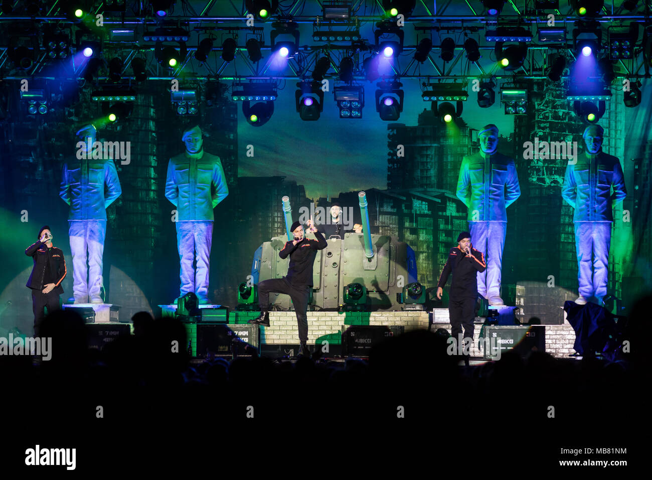 The German hip-hop band K. I. Z. live at the 27th Heitere Open Air in ...