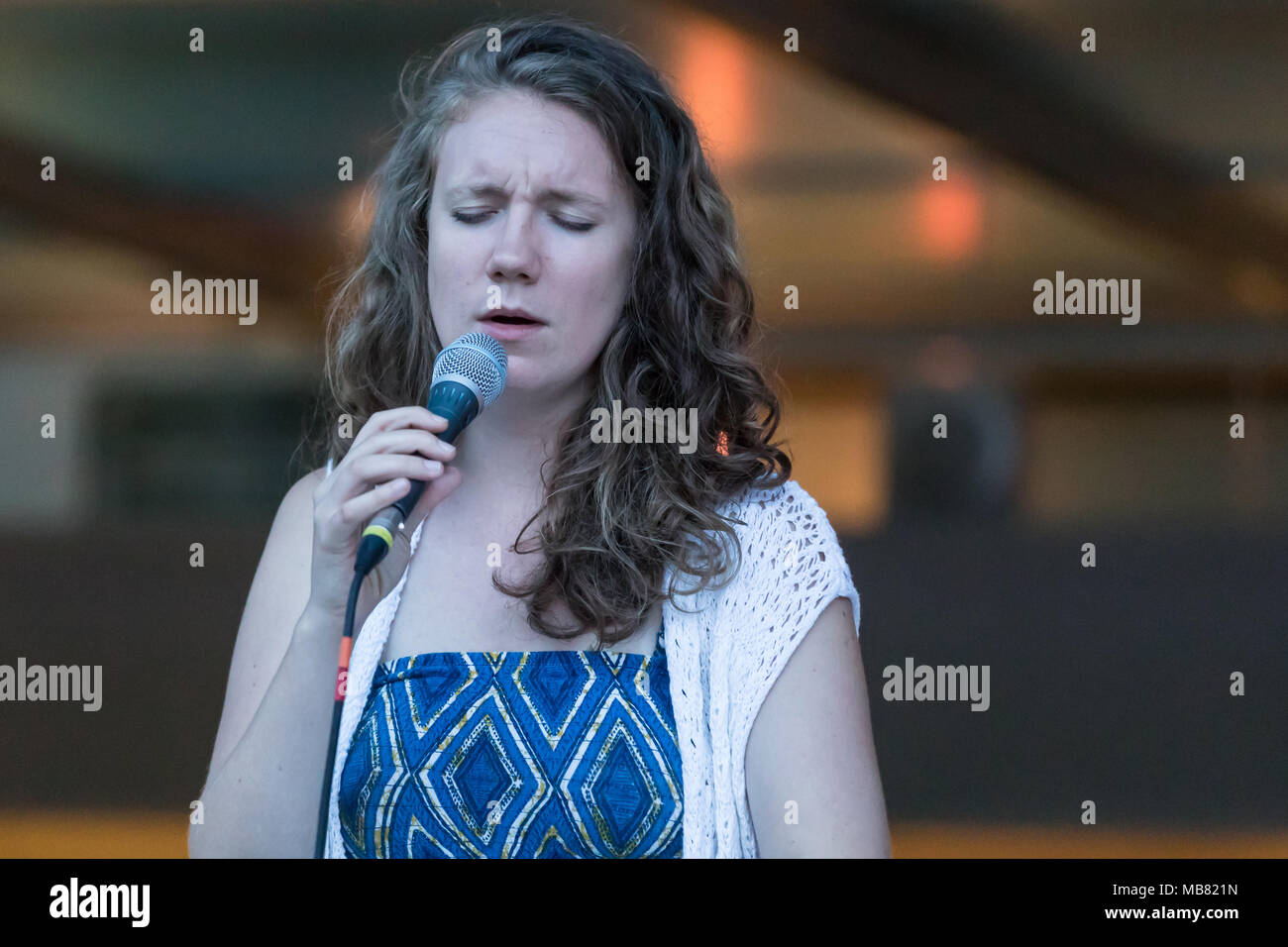 The Swiss musician duo Avender with singer Despina Corazza and the ...