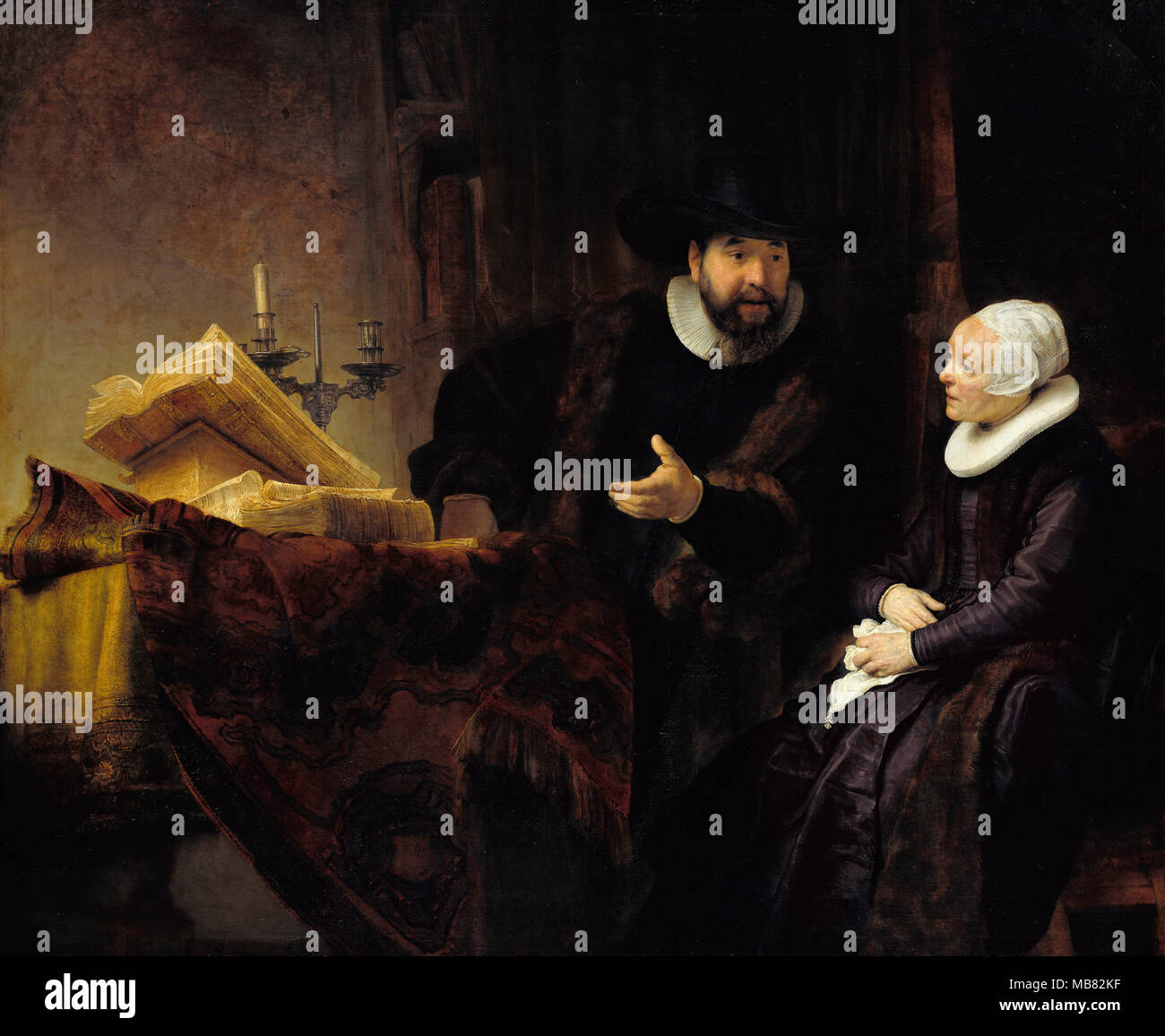 Rembrandt van Rijn Oil painting Stock Photo - Alamy