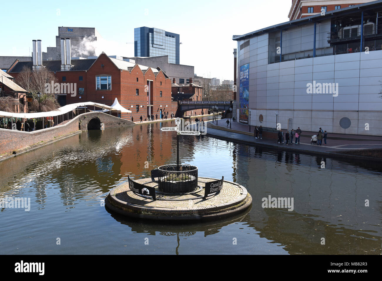 Old Turn Junction on the canals alongside Brindleyplace, Birmingham ...