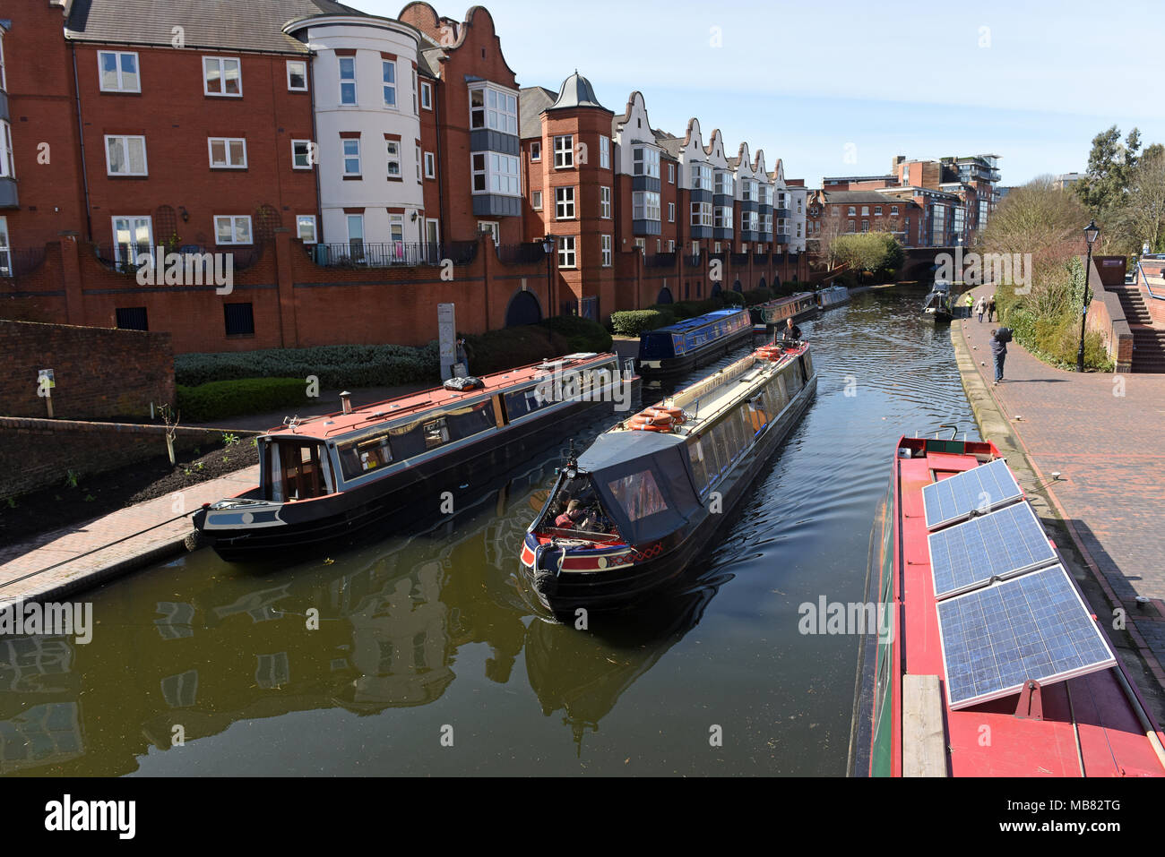 Old Turn Junction on the canals alongside Brindleyplace, Birmingham ...