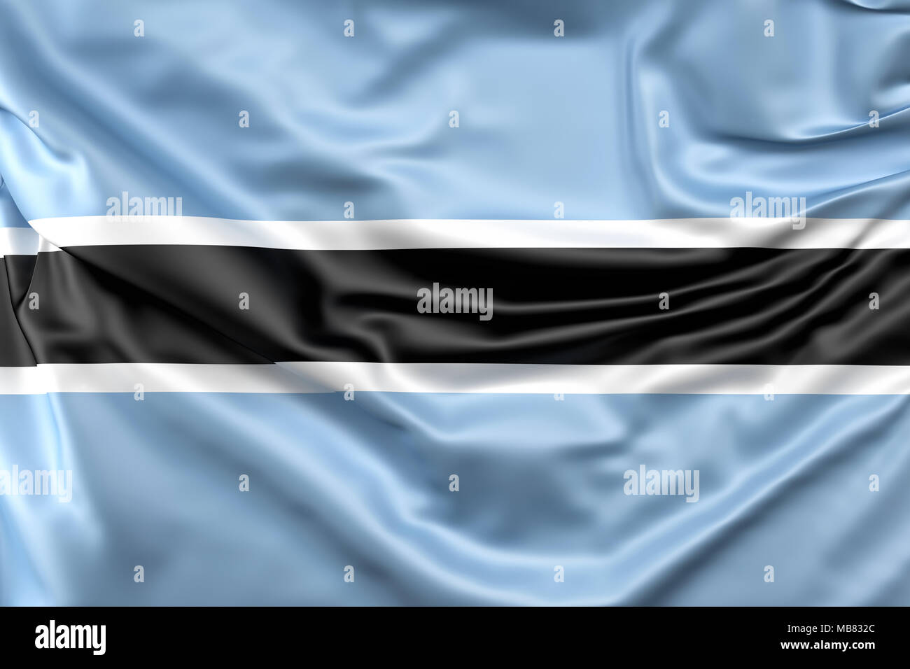 Flag of Botswana Stock Photo - Alamy