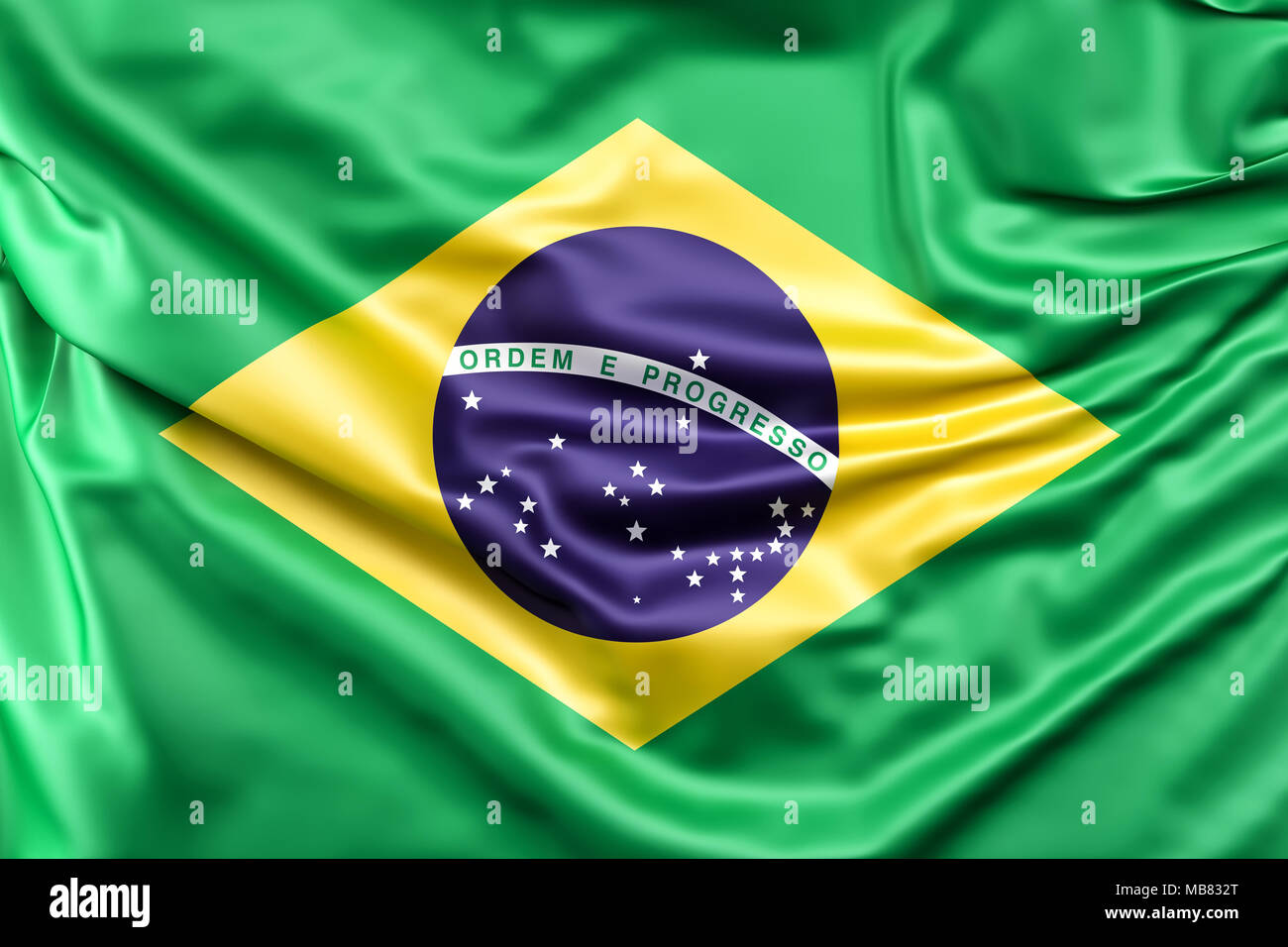 Flag of Brazil Stock Photo - Alamy