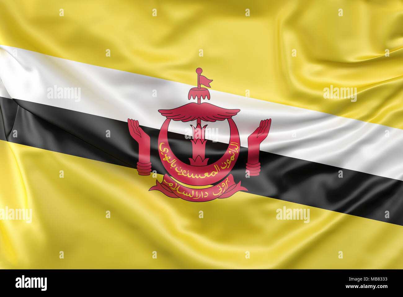 Brunei Darussalam Flag High Resolution Stock Photography and Images - Alamy
