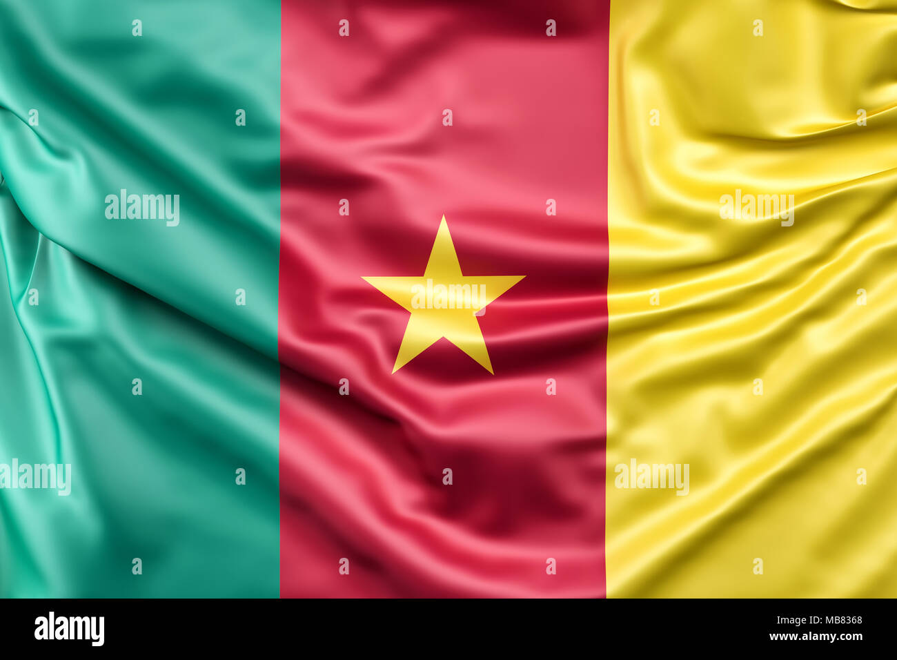 Flag of Cameroon Stock Photo - Alamy
