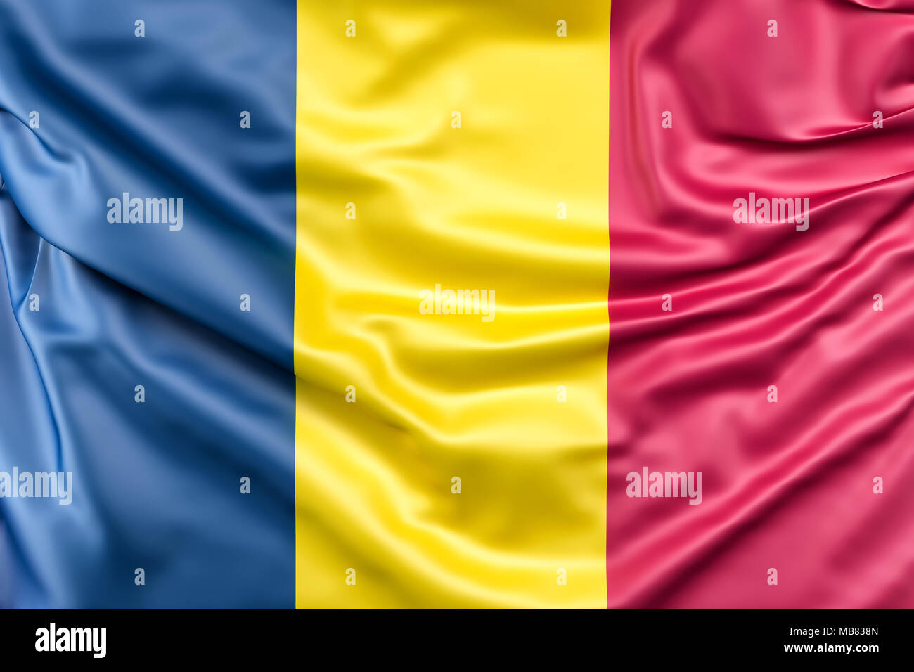 Flag of Chad Stock Photo - Alamy