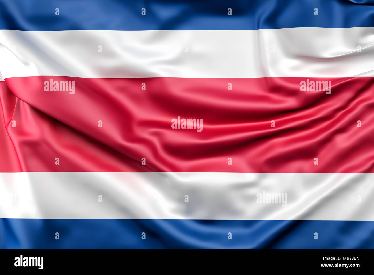 Flag of Costa Rica Stock Photo - Alamy