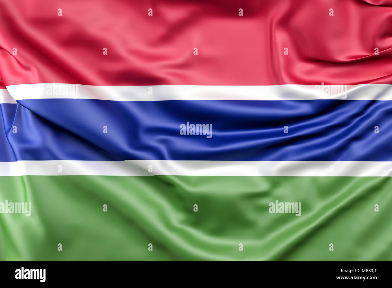 Flag of Gambia Stock Photo - Alamy