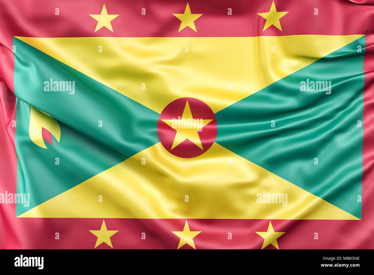 Flag of Grenada Stock Photo - Alamy