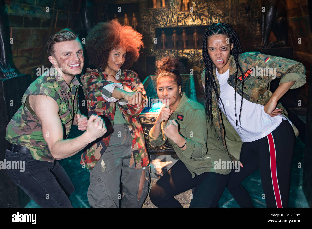 Lee Peart, Jade Avia, Sydney Reynolds and Yasmin Evans attends 'Tomb ...