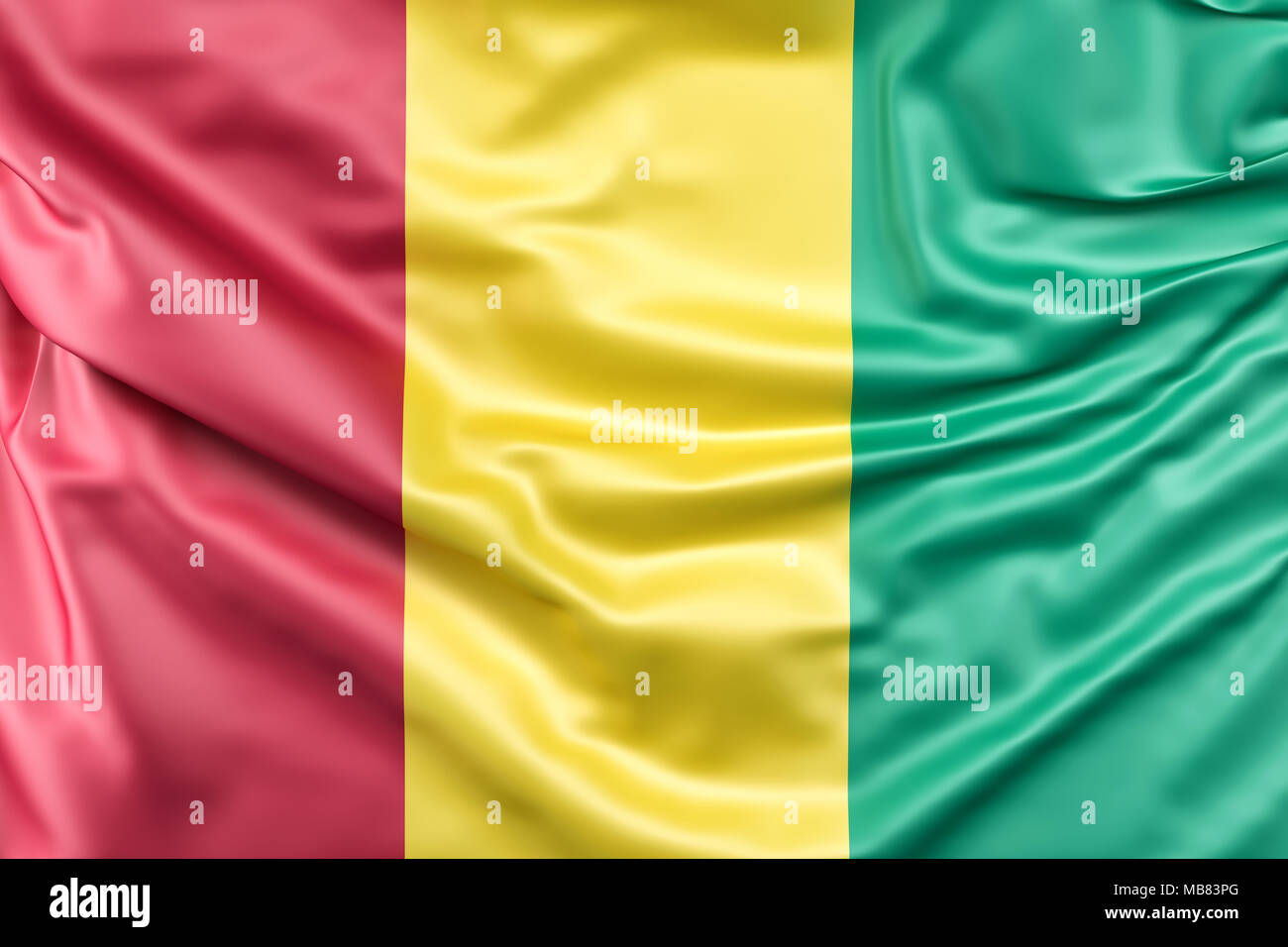 Flag of Guinea Stock Photo - Alamy