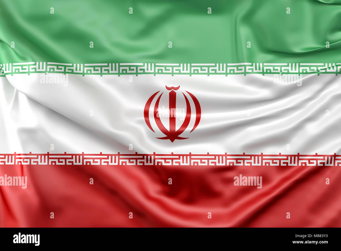 Flag of Iran Stock Photo - Alamy