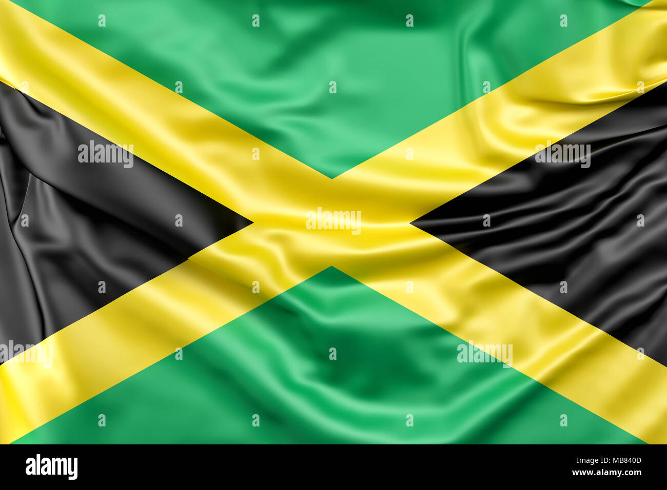 Flag of Jamaica Stock Photo - Alamy