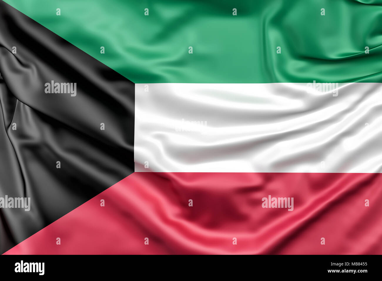 Kuwait 3d flag hi-res stock photography and images - Alamy