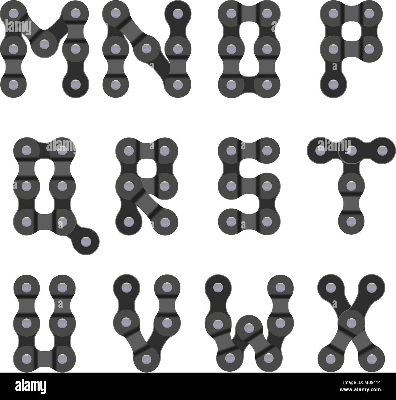 Bike Chain Font