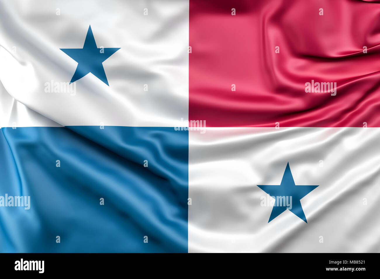 Panama waving flag hi-res stock photography and images - Alamy