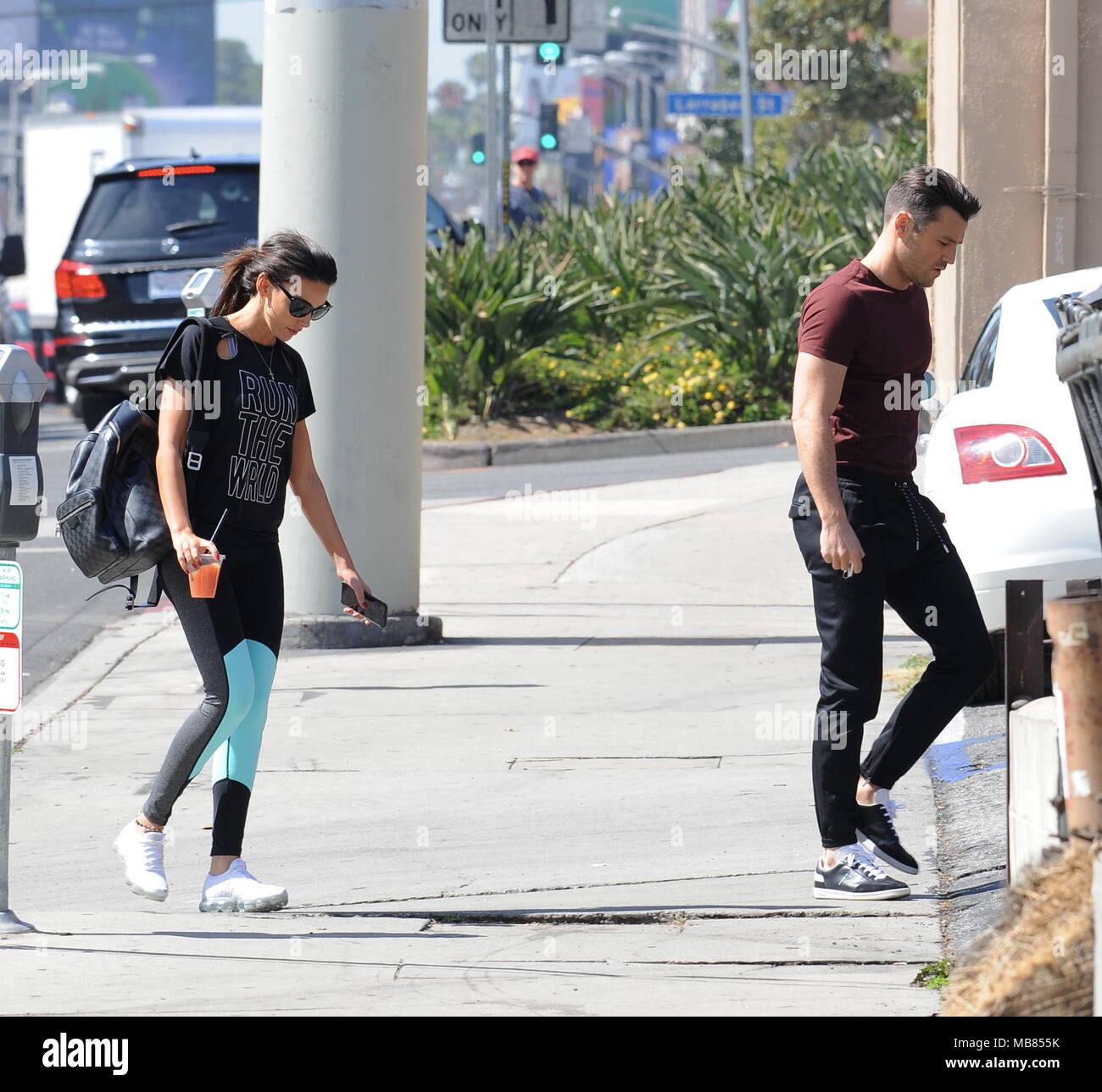 Mark Wright and Michelle Keegan having brunch at Dialog Cafe in West ...