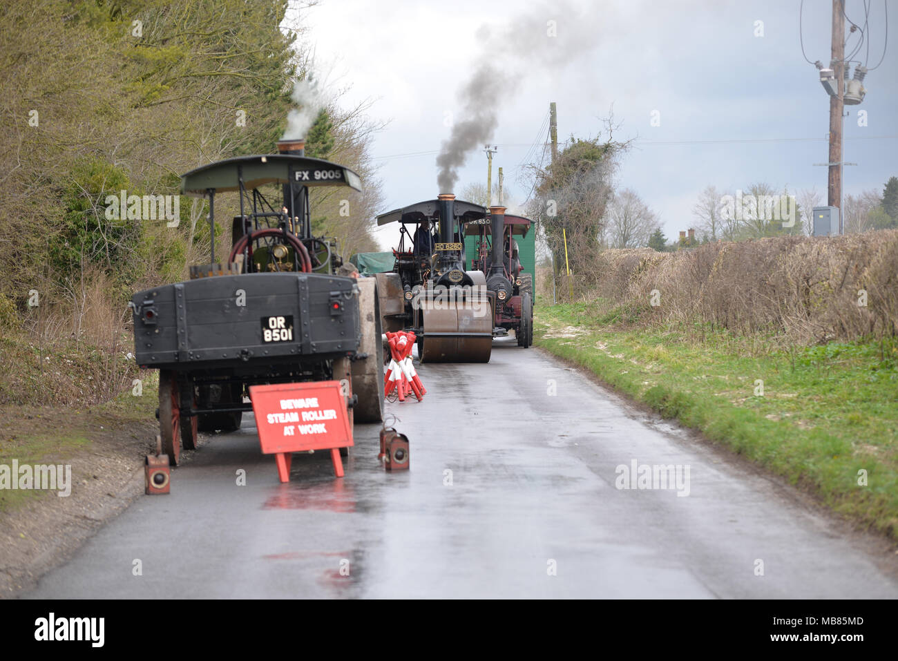 Steam traction engine living van hi-res stock photography and images ...