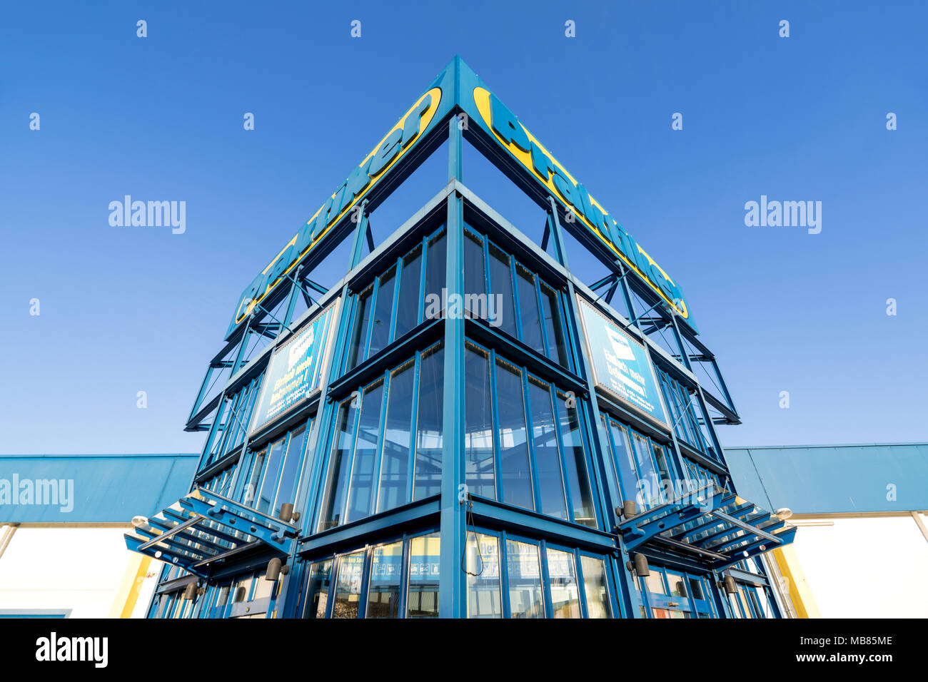 Vacant former Praktiker hardware store in Cologne, Germany. Praktiker ...