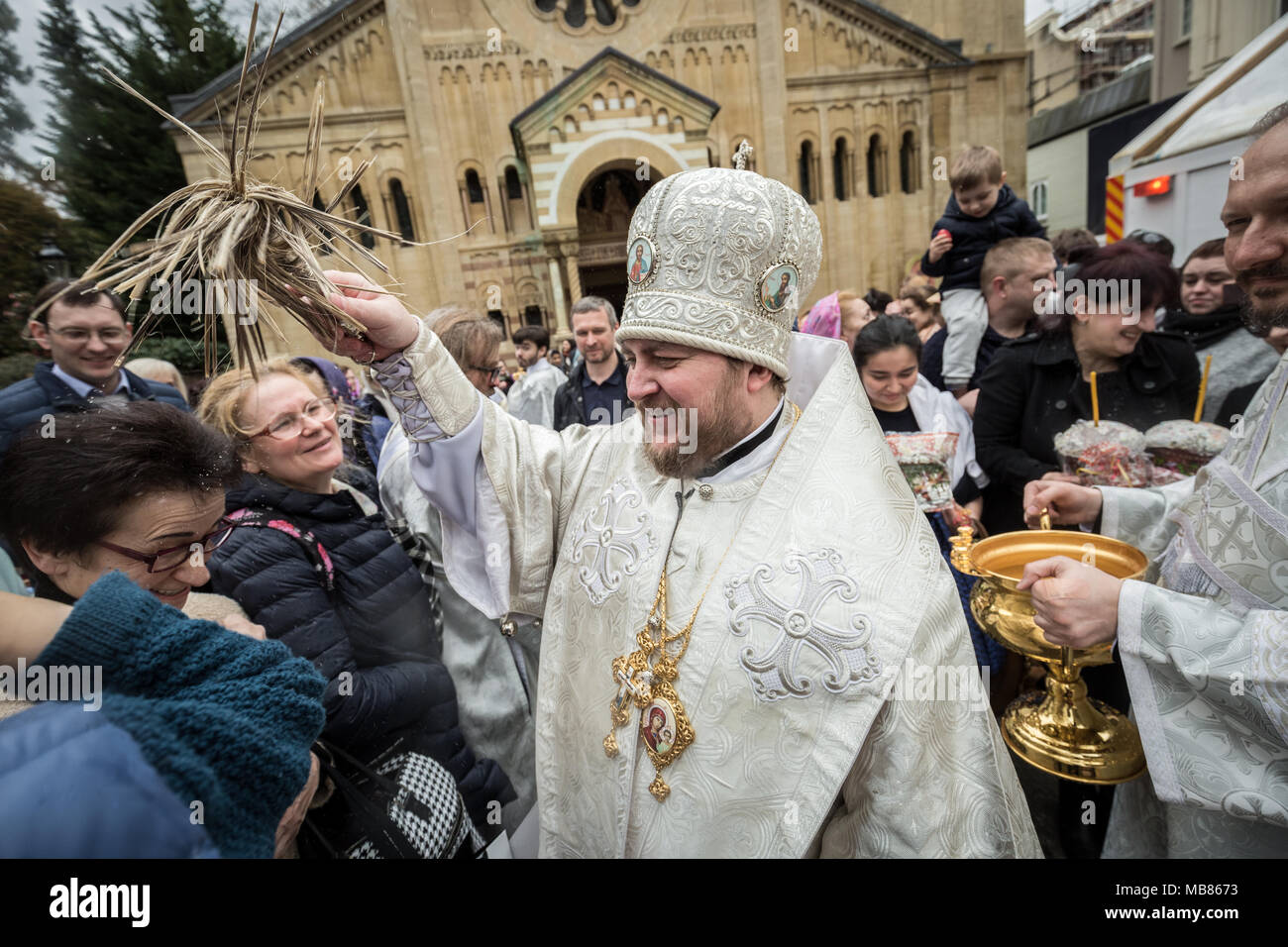 Russian Orthodox Easter celebrations and blessings at the Russian ...