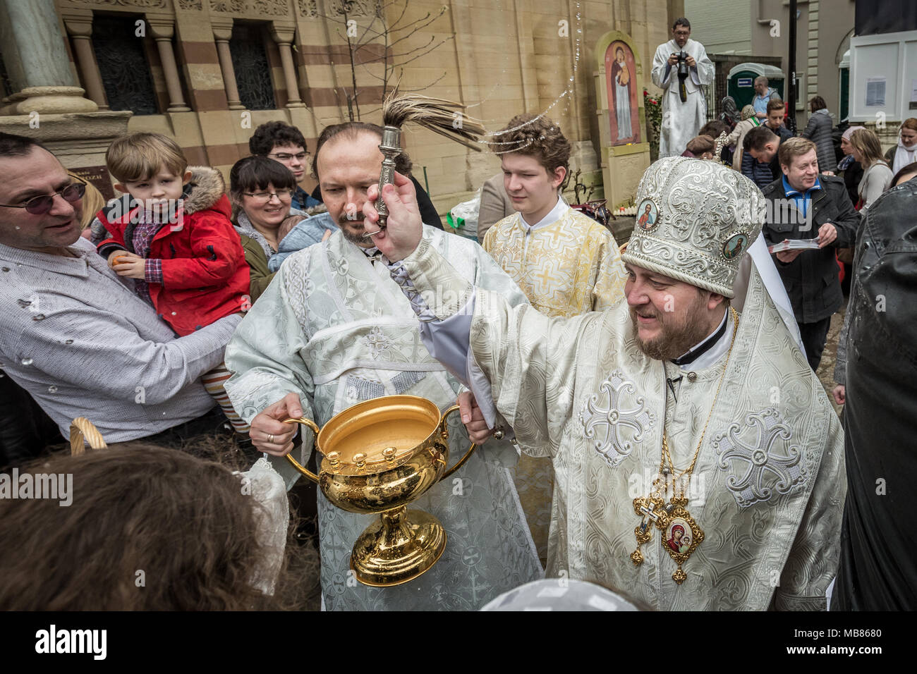 Russian Orthodox Easter celebrations and blessings at the Russian ...