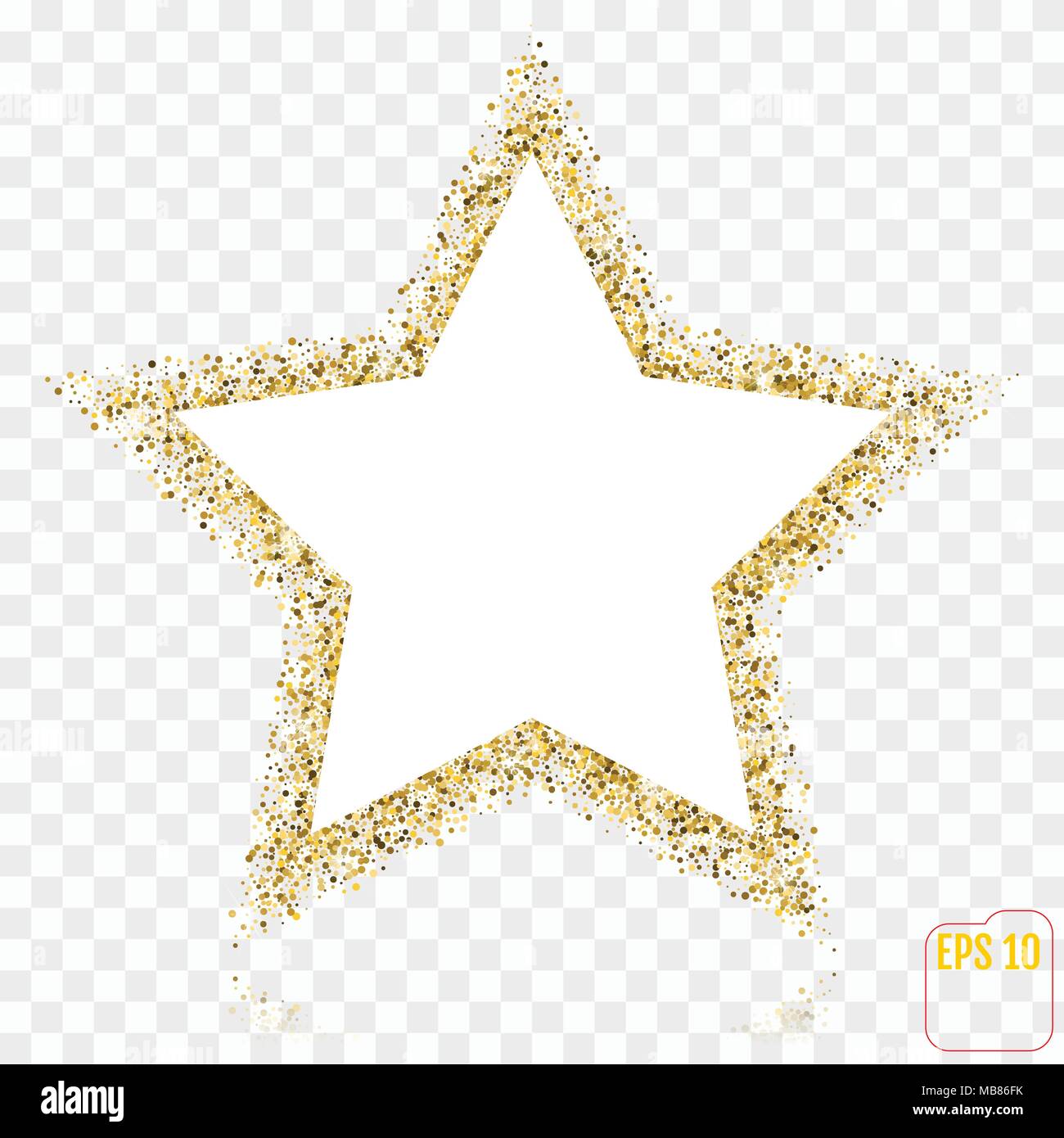 Sparkly Gold Star