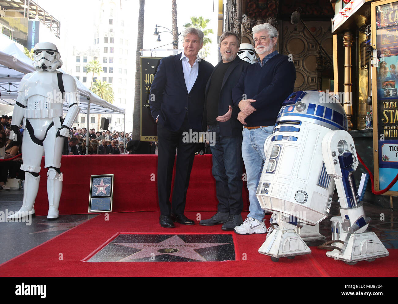 Mark Hamill Honored With Star On The Hollywood Walk Of Fame Featuring ...