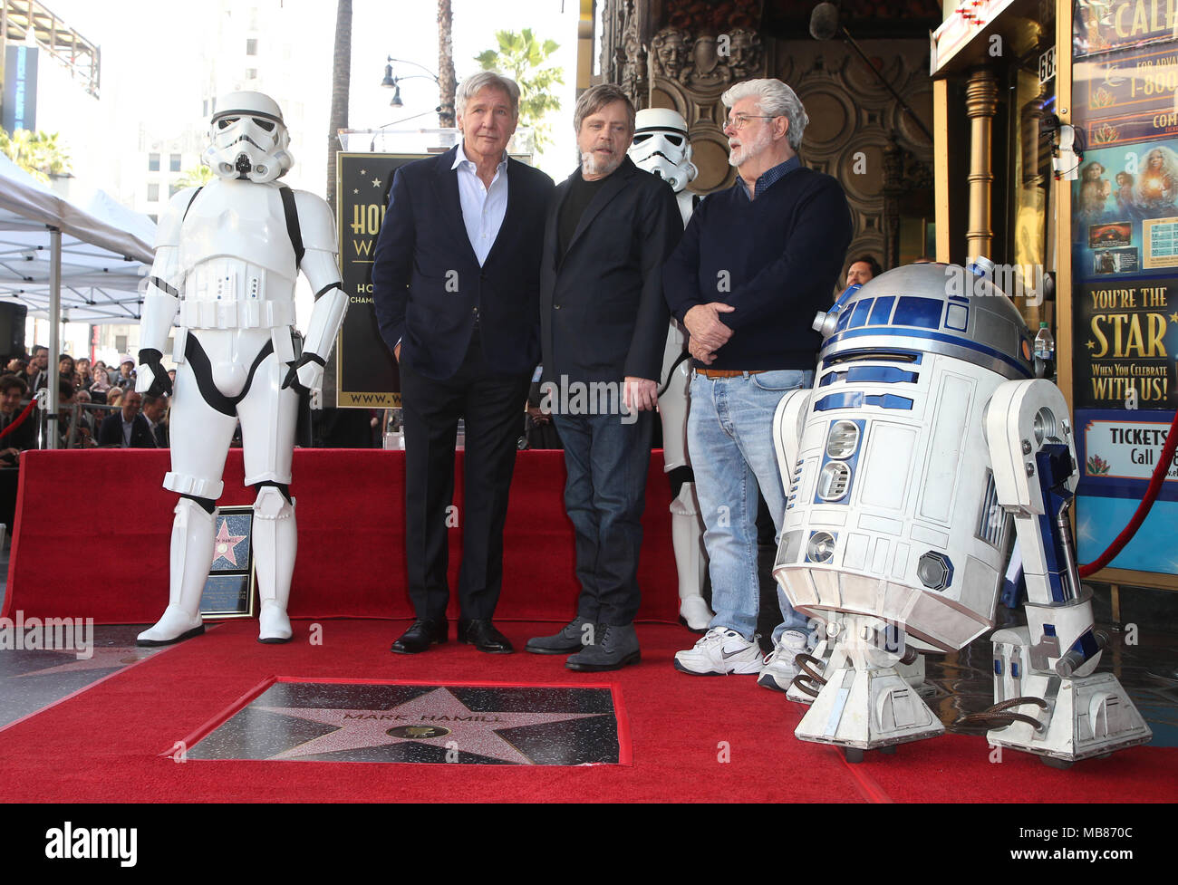 Mark Hamill Honored With Star On The Hollywood Walk Of Fame Featuring ...