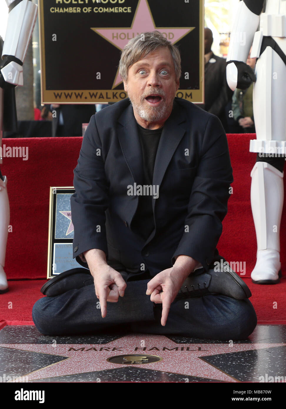 Mark Hamill Honored With Star On The Hollywood Walk Of Fame Featuring ...