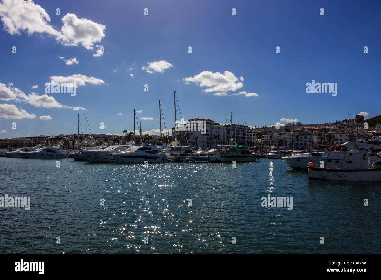 Port. Port of Manilva, Marina La Duquesa, Estepona, Andalusia, Spain ...