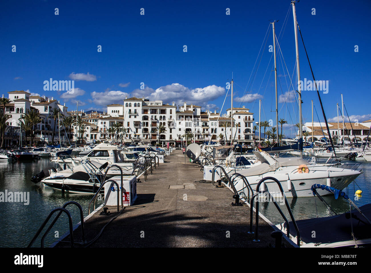 Port. Port of Manilva, Marina La Duquesa, Estepona, Andalusia, Spain ...
