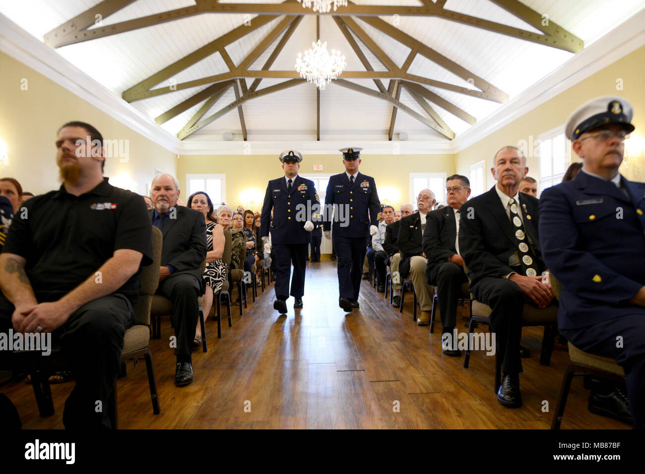 Coast Guard members from units surrounding Mobile, Alabama, come ...