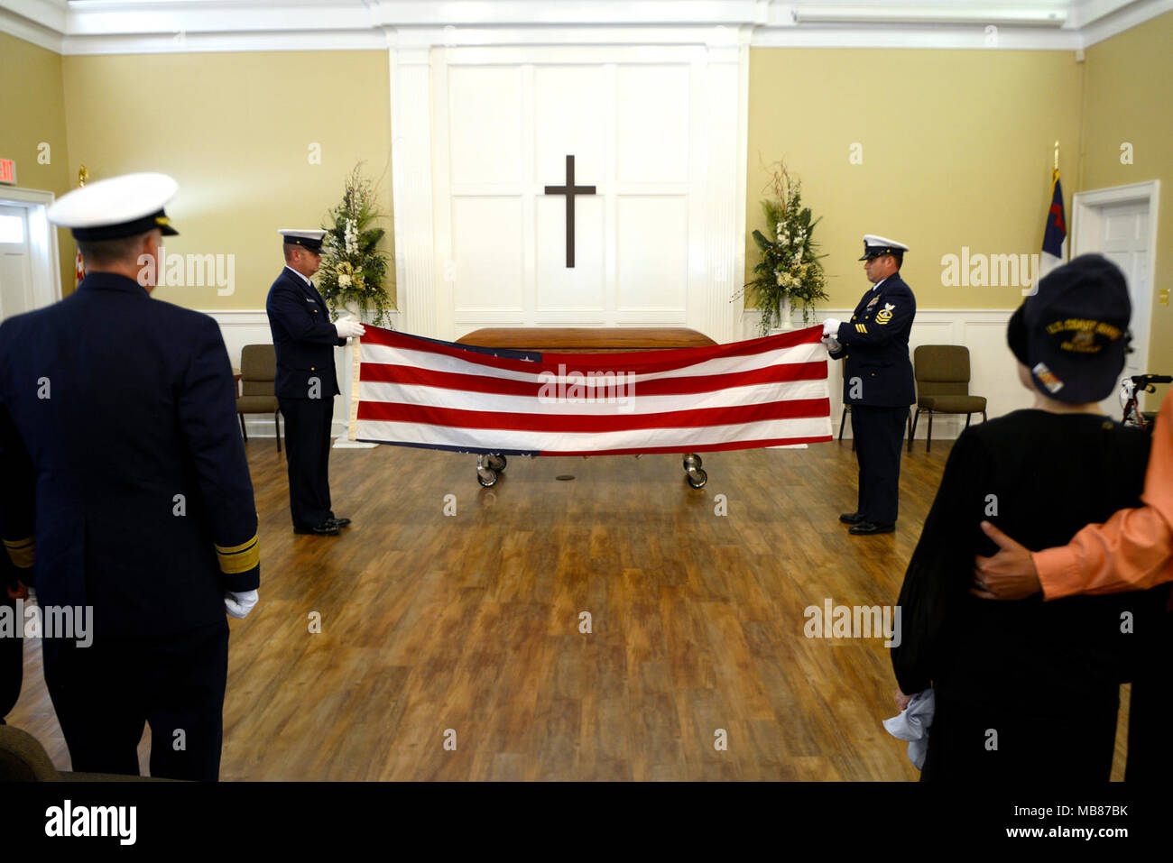 Coast Guard members from units surrounding Mobile, Alabama, come ...