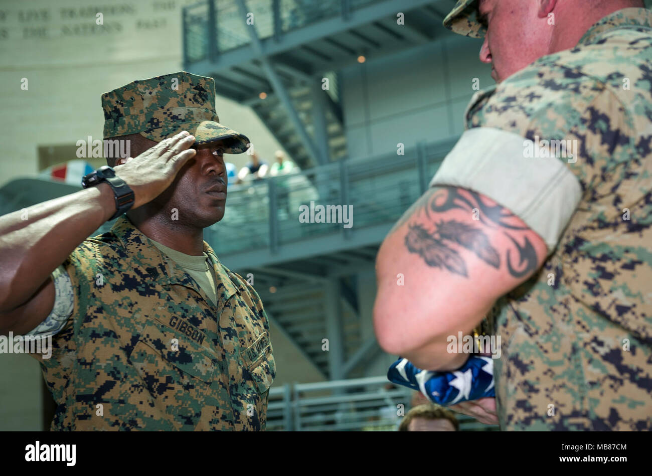U.S. Marine Corps Master Sgt. Antwaun Gibson, staff non-commissioned ...