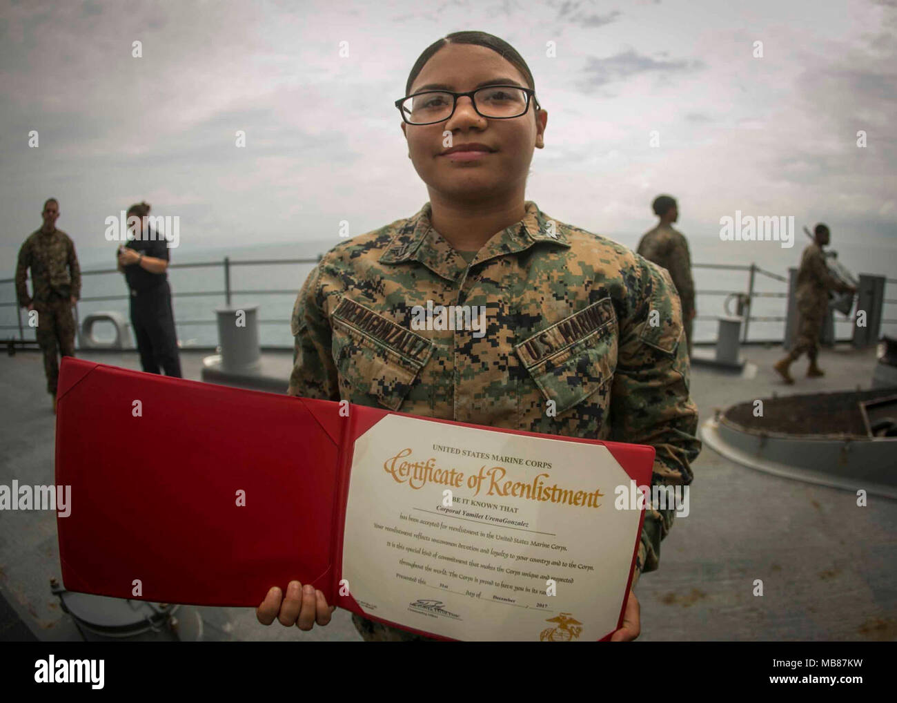 Cpl. Yamilet Urena, a financial specialist with the 15th Marine ...