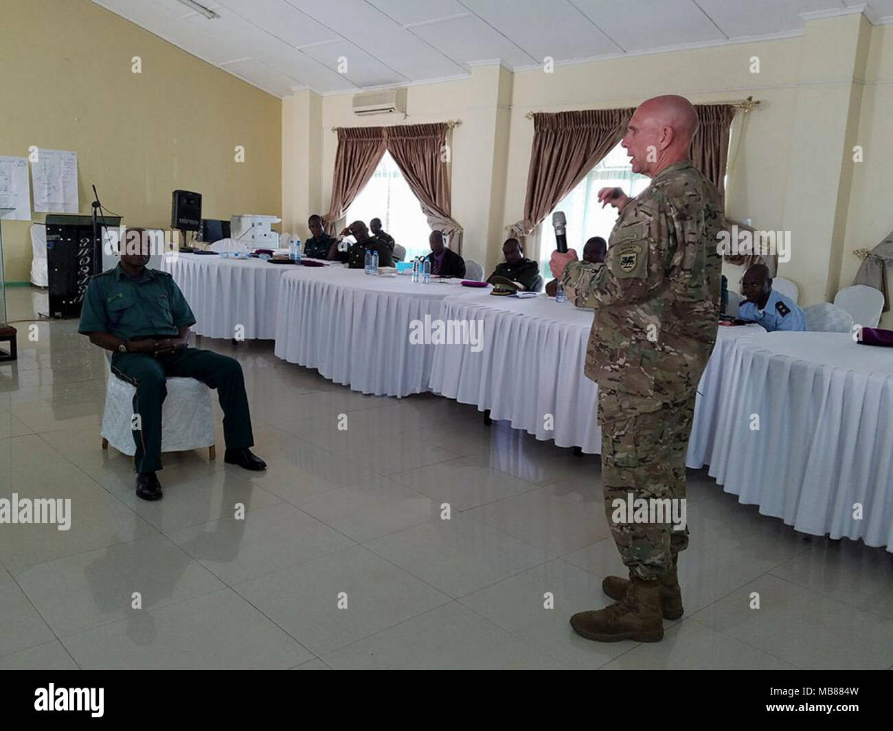Warrant Officer Class 1 Wirgan Mwape from the Zambian Defense Force ...