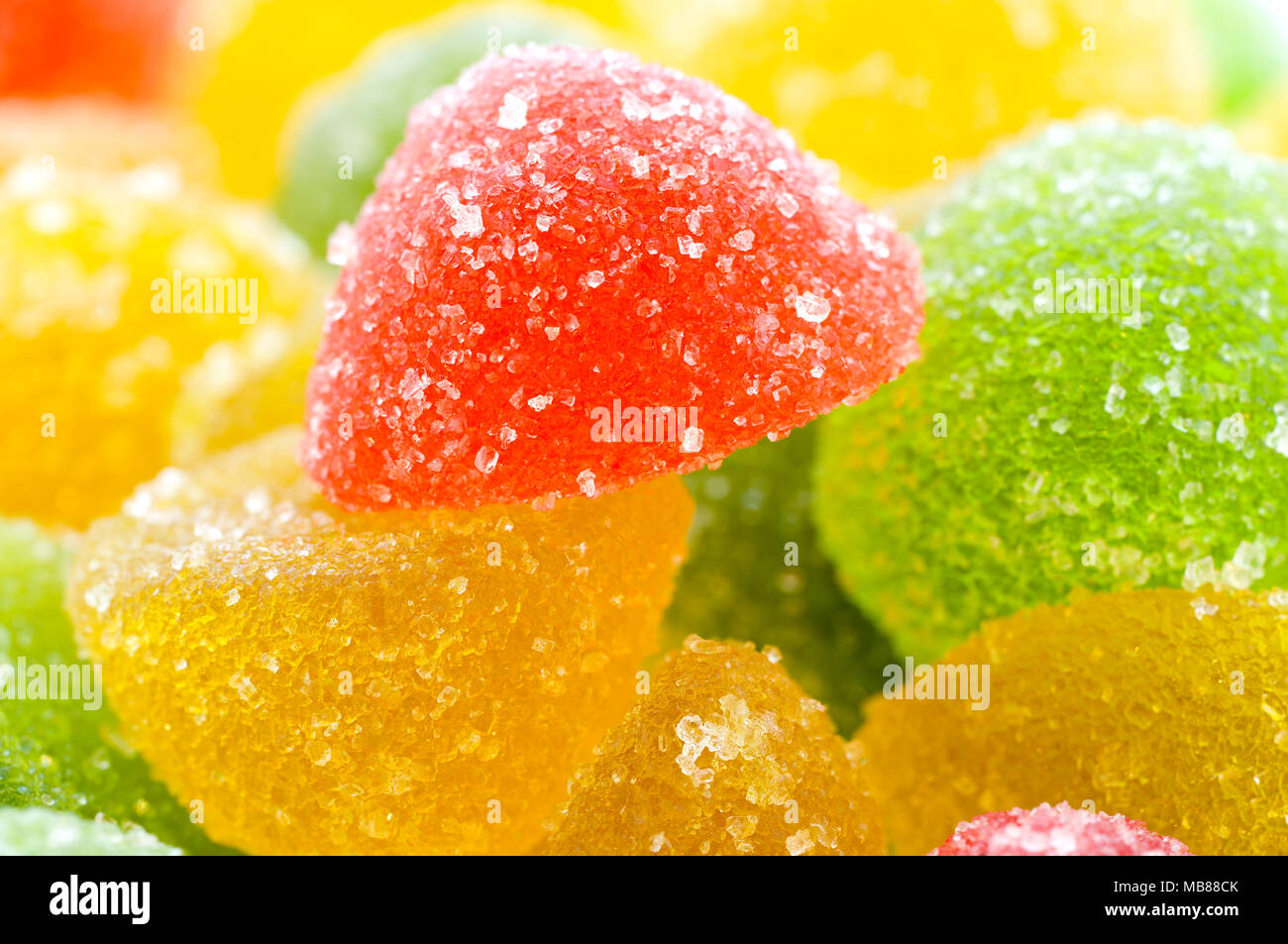 Jelly sugar candies macro Stock Photo - Alamy