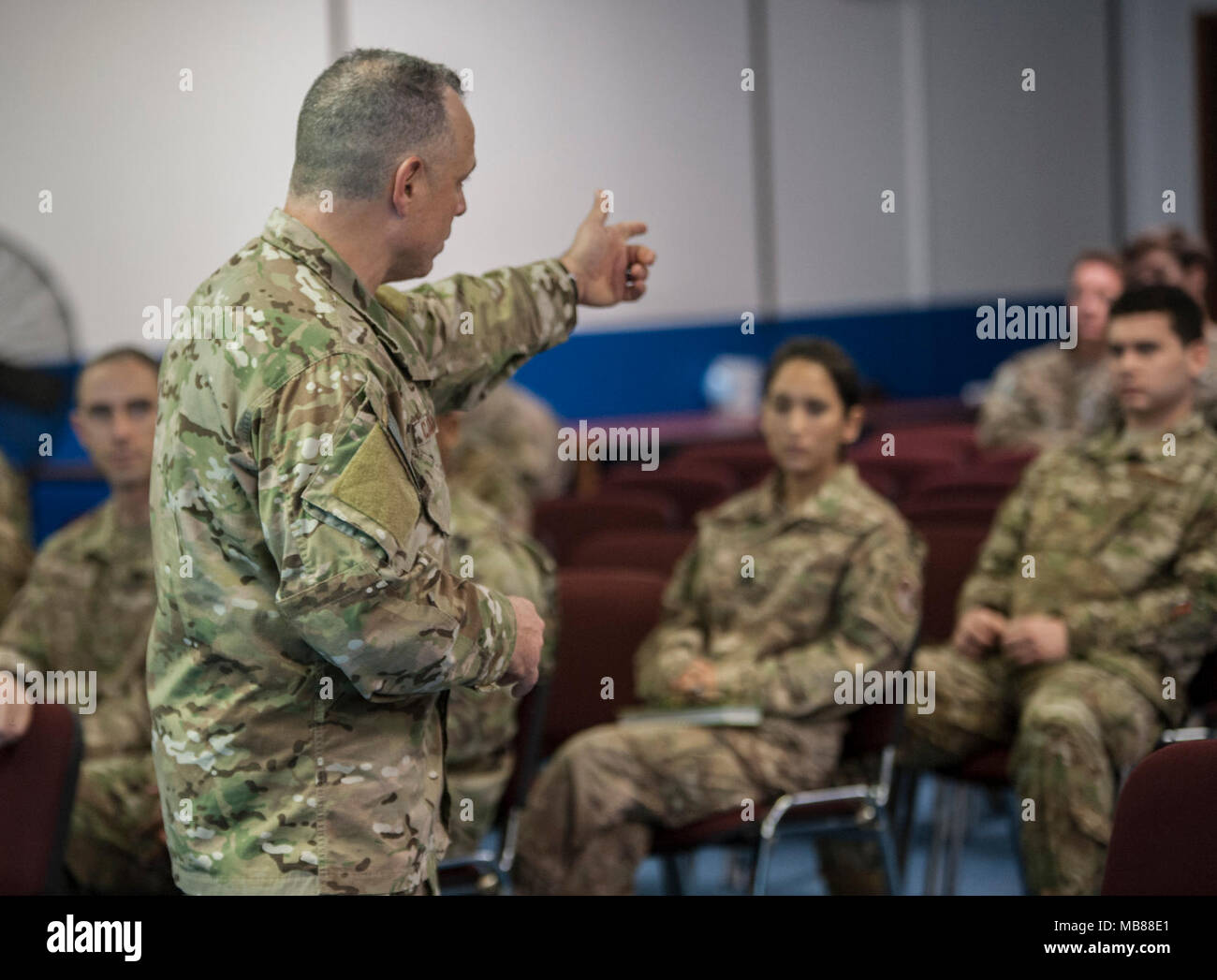 U.S. Air Force Chief Master Sgt. Matthew Caruso, command senior ...