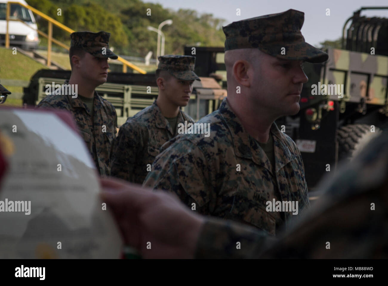 Gunnery Sgt. Matthew Hardy, an ordnance maintenance chief with Combat ...