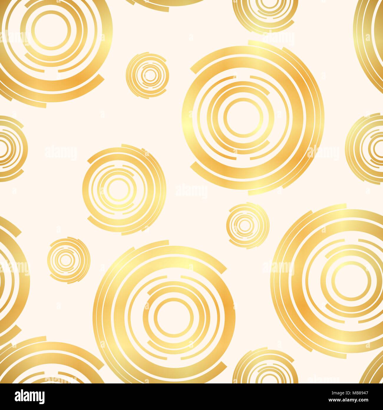 Classic seamless gold glitter pattern circle ornate. Seamless circles ...