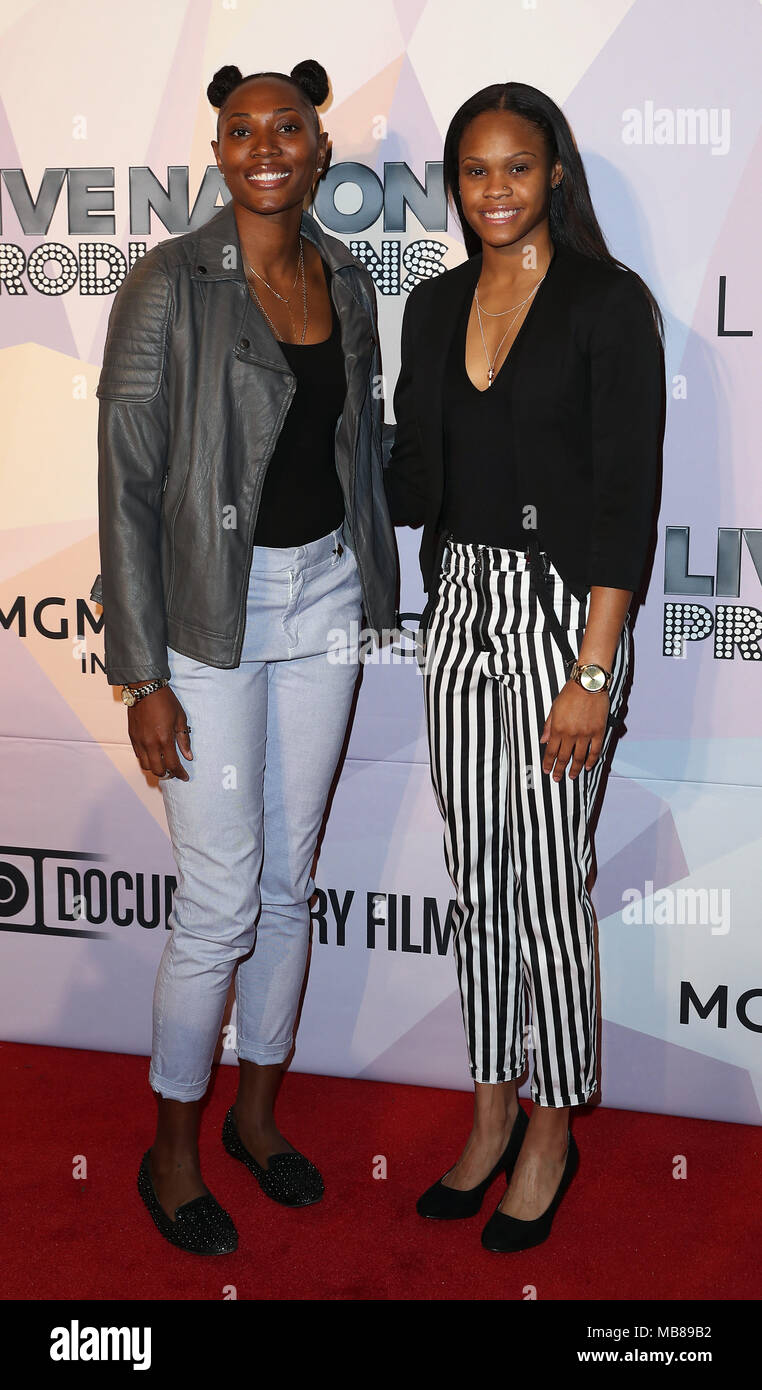 'Believer' at KA Theatre in the MGM Grand - Screening - Arrivals Featuring: Sequoia Holmes ...