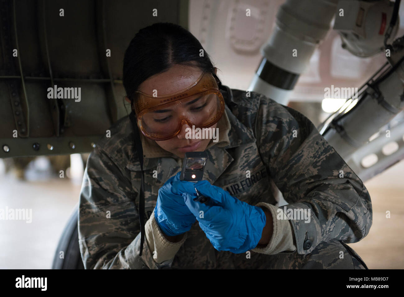 Airman Alejandra Amaro, 362nd Training Squadron crew chief apprentice ...