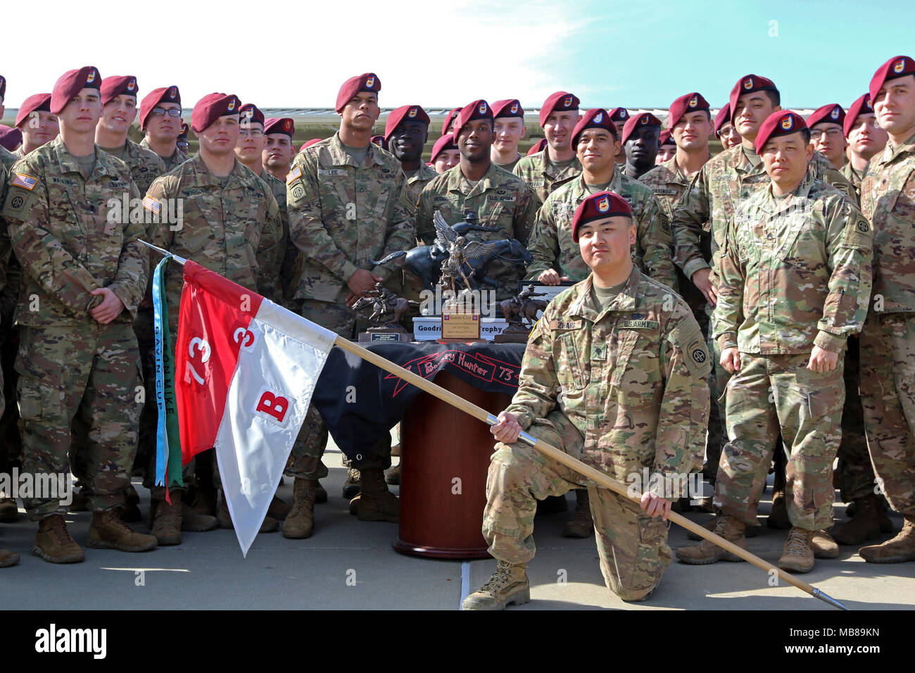 Paratroopers assigned to Troop B, 3rd Squadron, 73rd Cavalry Regiment ...