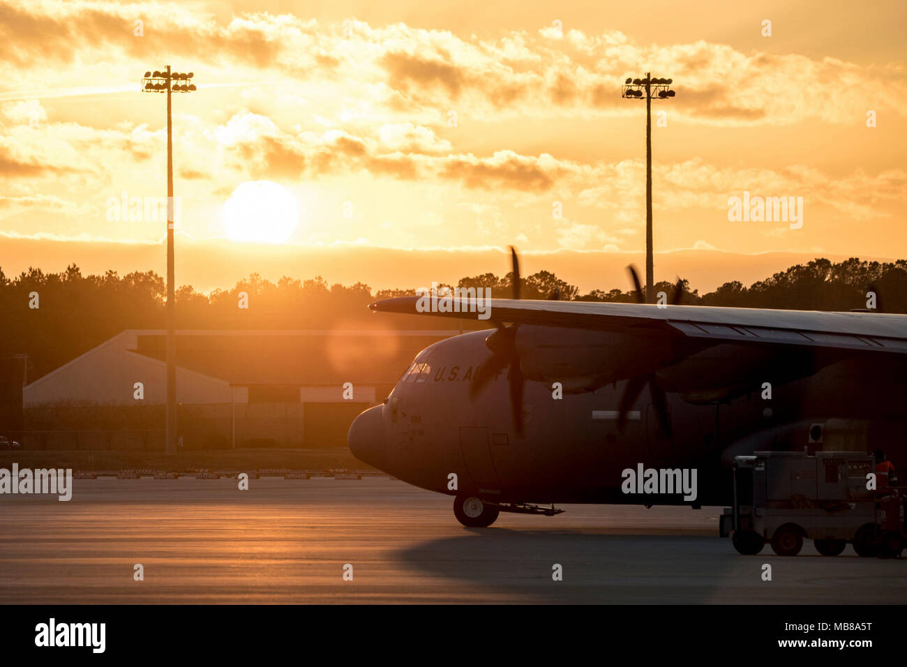 POPE ARMY AIRFIELD, N.C. — A C-130J Hercules from the 19th Airlift Wing ...