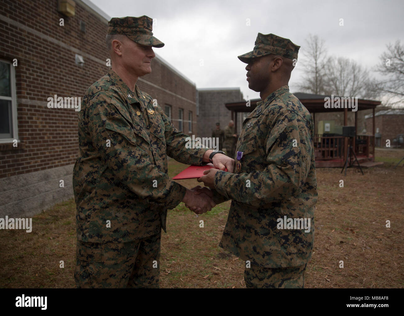 Capt. Brian Tolbert, the commanding officer of 2nd Medical Battalion ...